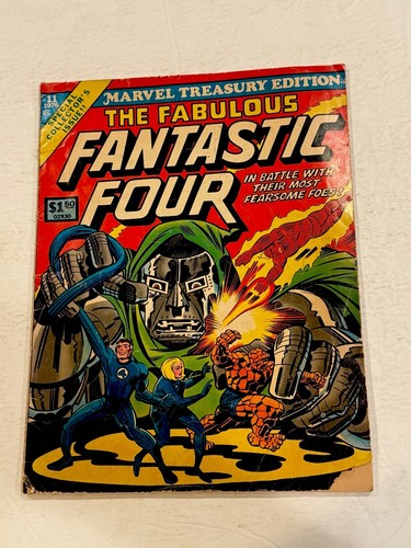 MARVEL TREASURY #11 FANTASTIC FOUR (Nov 1976) Dr. Doom, Frightful Four ...