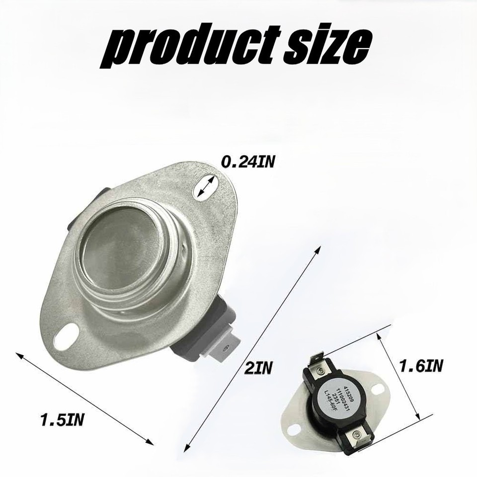 Auto Reset Thermal Limit Switch L14560F Fits 60TX11 and 315208 For HVAC ...