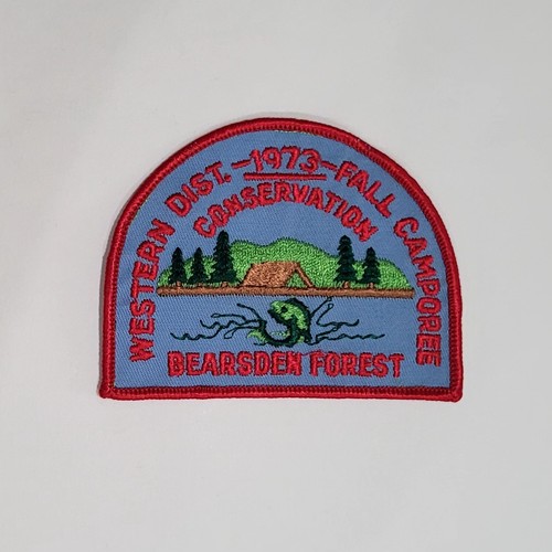 1973 Western District Bearsden Forest Fall Camporee Patch Scouts BSA CM104. | eBay