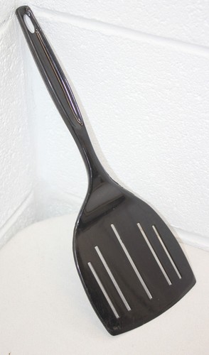 Vintage Wide Blade Nylon Spatula Heat Resistant Black Plastic FOLEY ...