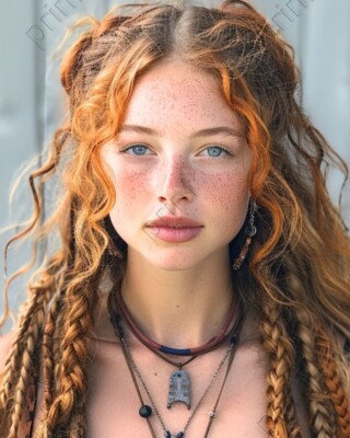 Redhead Girl Model Photo Risque 8x10 Art Print C10923 | eBay