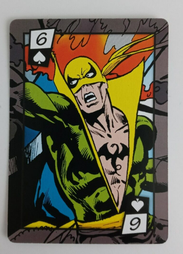 Marvel Comic Hero Playing Card Iron Fist 6 Spades | eBay