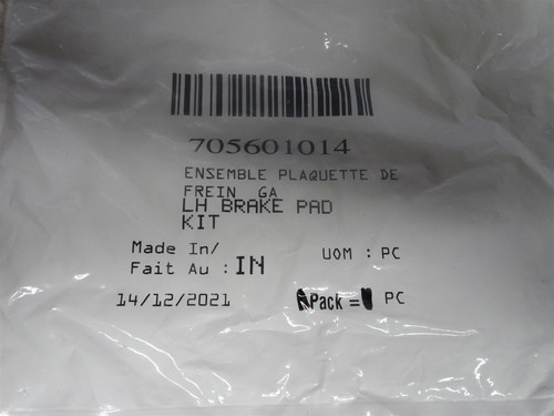 NOS OEM Can-Am Rear Left Brake Pad 2013-20 ATV Outlander/Renegade ...