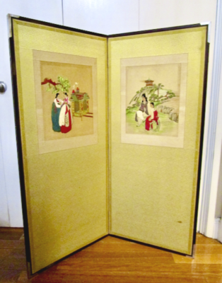 Antique Korean Screens A Vintage Period Asian Six Panelled Screen