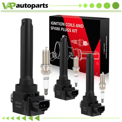3 For 2017 Mitsubishi Mirage 1.2L L3 Ignition Coil & Spark Plug | eBay