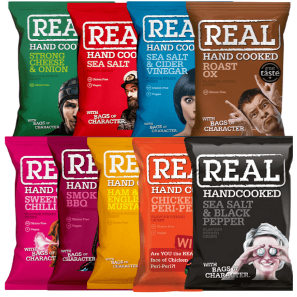 Real Crisps Mixed Box (Mixed between 9 flavours) | eBay UK