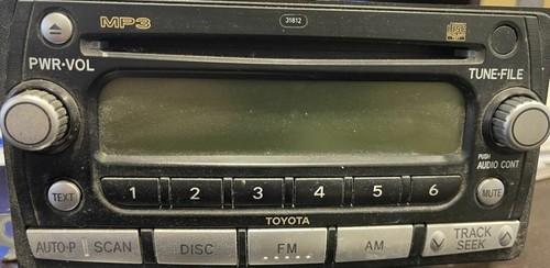 Audio Equipment Radio Receiver ID 31812 On Radio Face Fits 07 YARIS ...