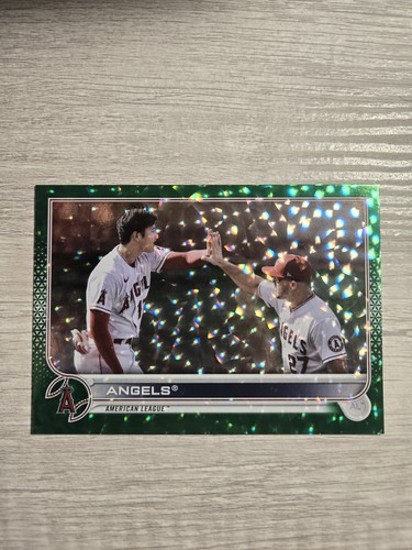 2022 Topps Series 1 Green Foil /499 Los Angeles Angels Shohei Ohtani ...