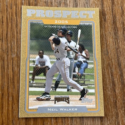 2005 Topps Gold Neil Walker SP baseball card Pirates #ed 979/2005 RC | eBay