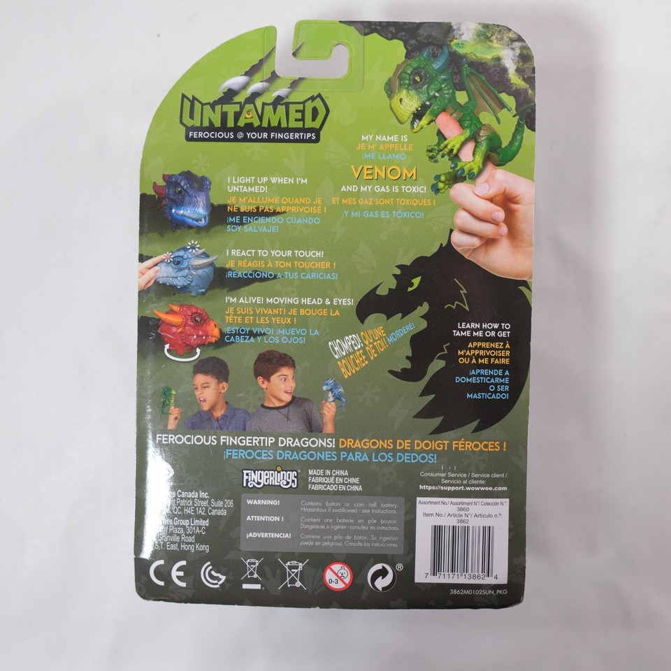 Fingerlings Untamed Dragon - Series 1 - Venom (Green) | eBay