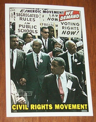2009 Topps Heritage Civil Rights Movement Card | eBay