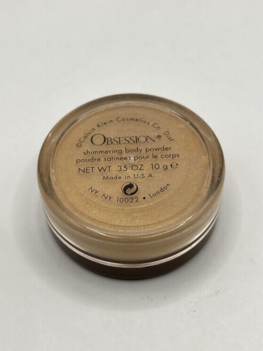 Calvin Klein Obsession SHIMMERING BRONZE BODY POWDER .35oz Jar Vintage ...