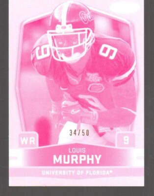 Louis Murphy Rookie Rc 2009 Sage Hit MR-71 Numbered 34/50 University of ...