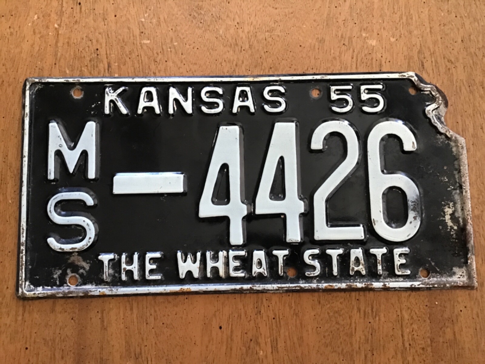 1955 Kansas License Plate Tag | eBay