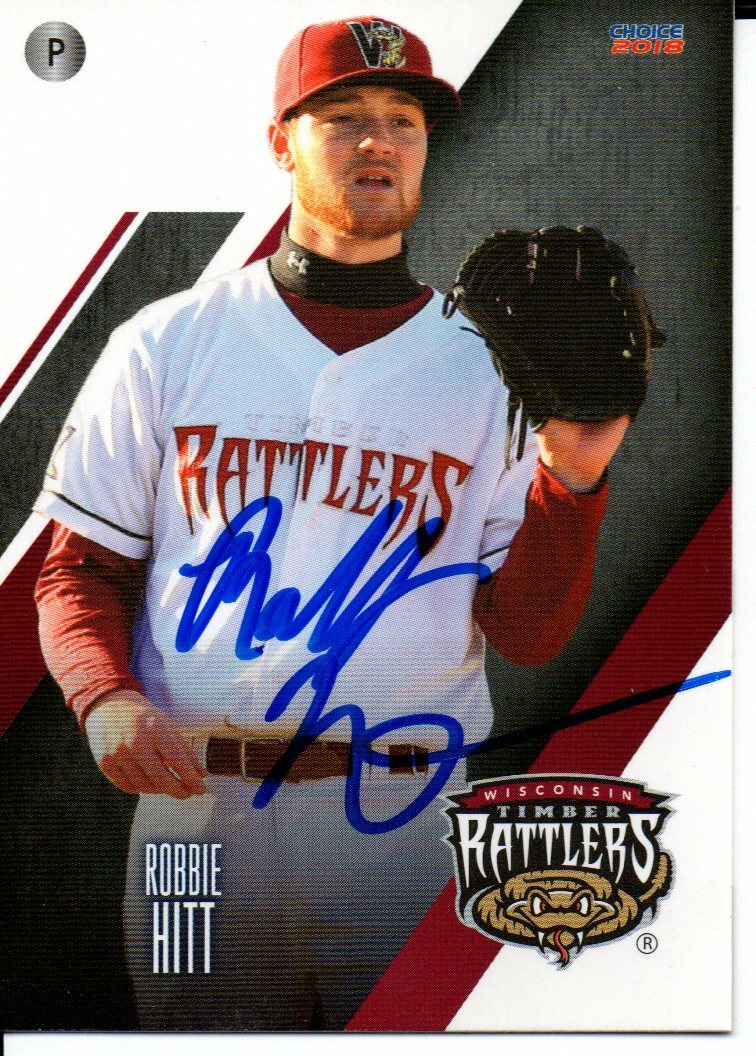 Robbie Hitt 2018 Wisconsin Timber Rattlers Autographed Signed Card | eBay