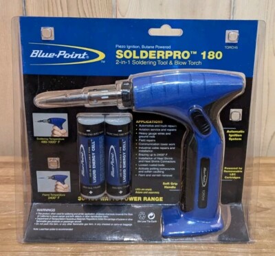 Blue•Point SOLDERPRO 180 2-in-1 Soldering Tool & Blow Torch Butane ...