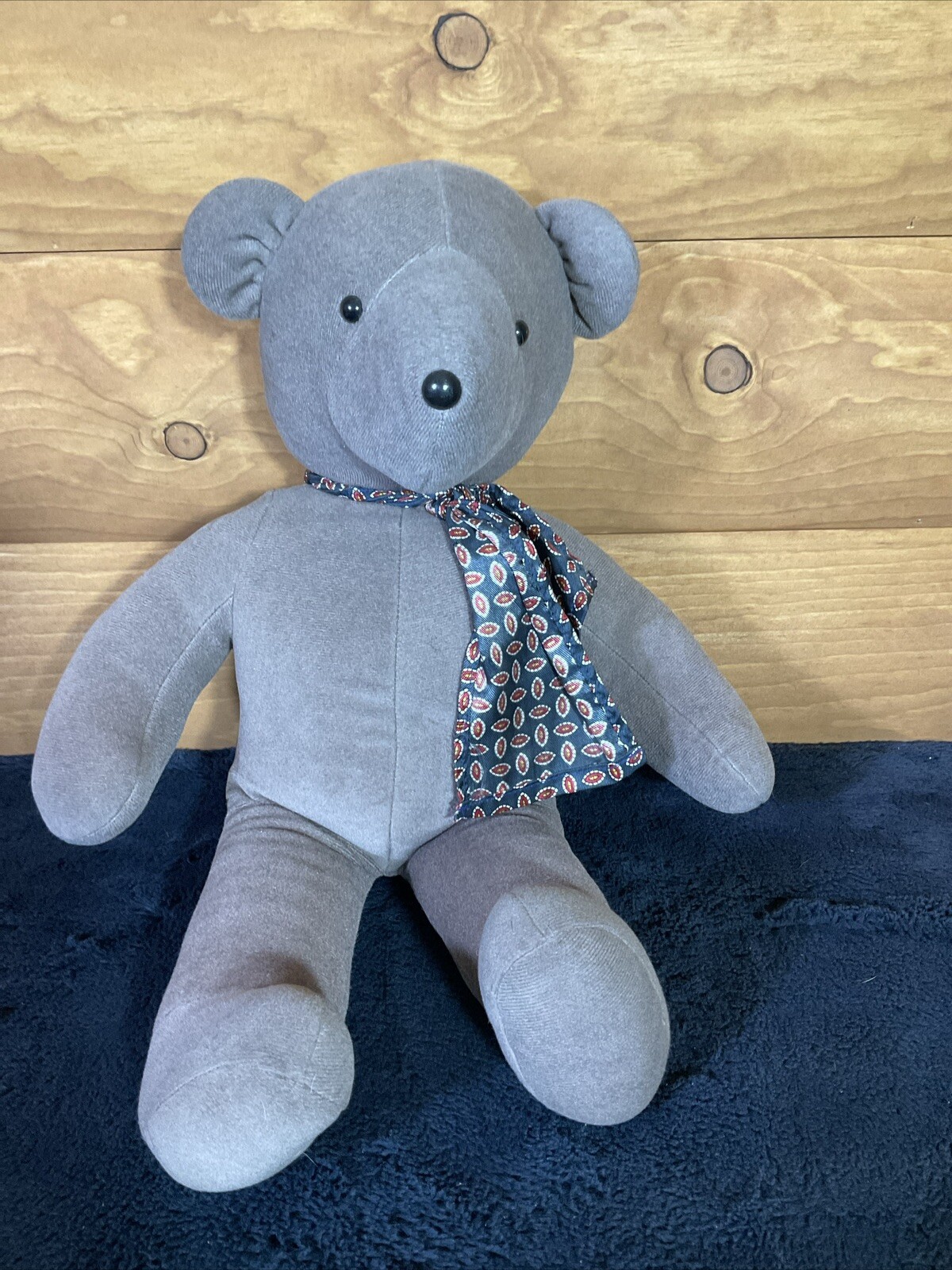 Vtg 1979 North American Bear Co Barbara Isenberg Stuffed Animal Gray ...