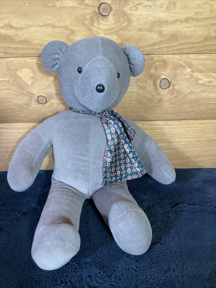 Vtg 1979 North American Bear Co Barbara Isenberg Stuffed Animal Gray ...
