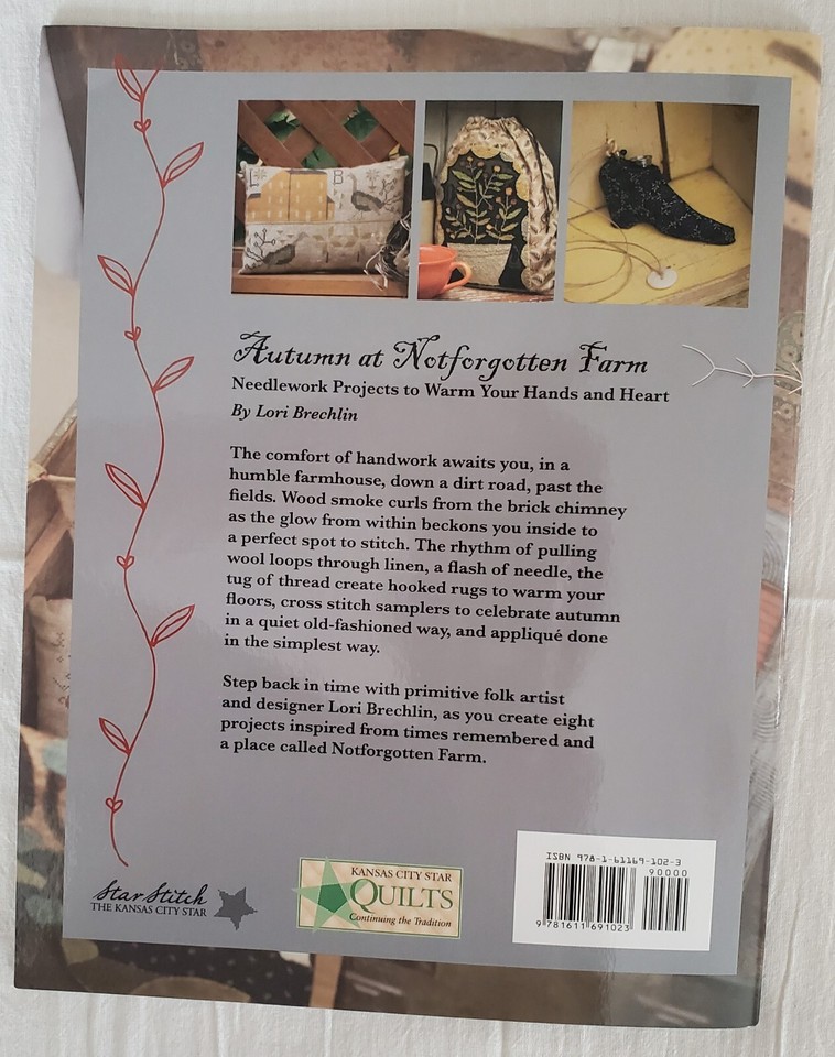 AUTUMN AT NOTFORGOTTEN FARM Cross Stitch Pattern BOOK | eBay
