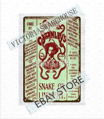 awesome garage ideas 1872 Clark Stanley S Snake Oil Liniment metal tin ...