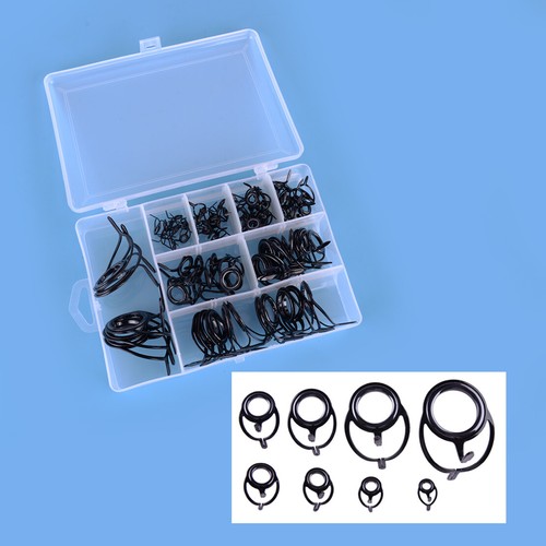 75x Ceramic Fishing Rod Guide Tips Top Eye Rings Line Repair Kit | eBay ...