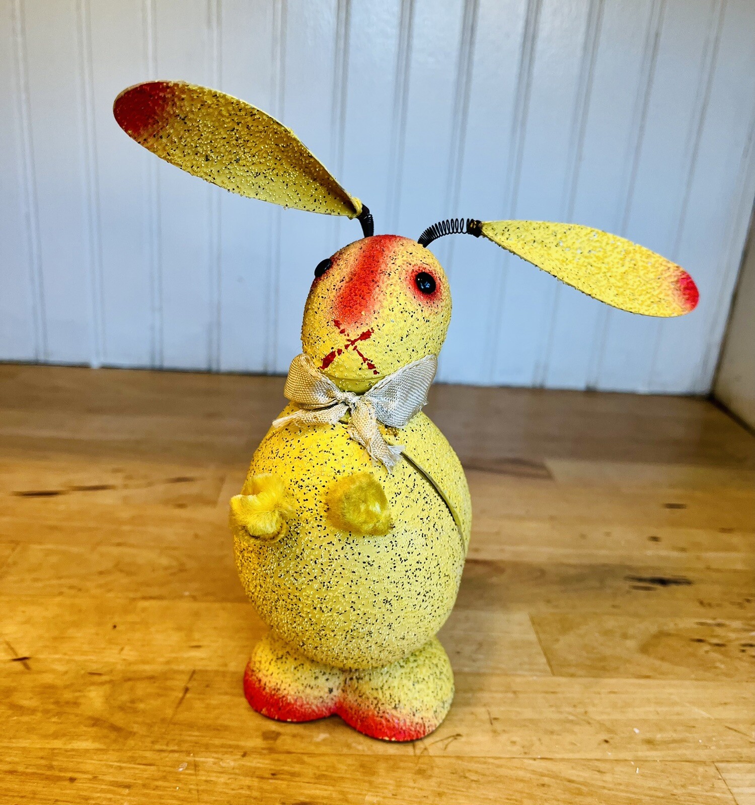 Antique Vintage Paper Mache Candy Container Easter Bunny Floppy Germany ...