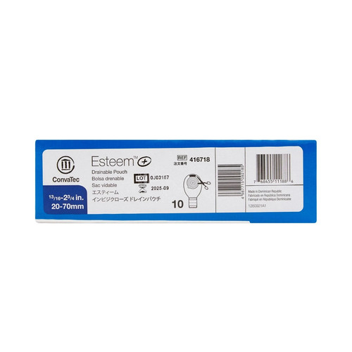 416718 Convatec Esteem Drainable Pouch 13/16-2 3/4 in 20-70mm ~ 1 box ...