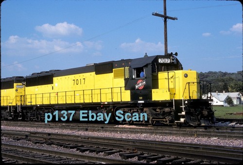 CNW Chicago & North Western SD-50 7017 ORIGINAL 1986 Kodachrome Slide | eBay