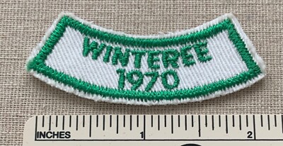 Vintage 1970 BOY SCOUTS OF AMERICA Green & White Winteree Segment PATCH ...