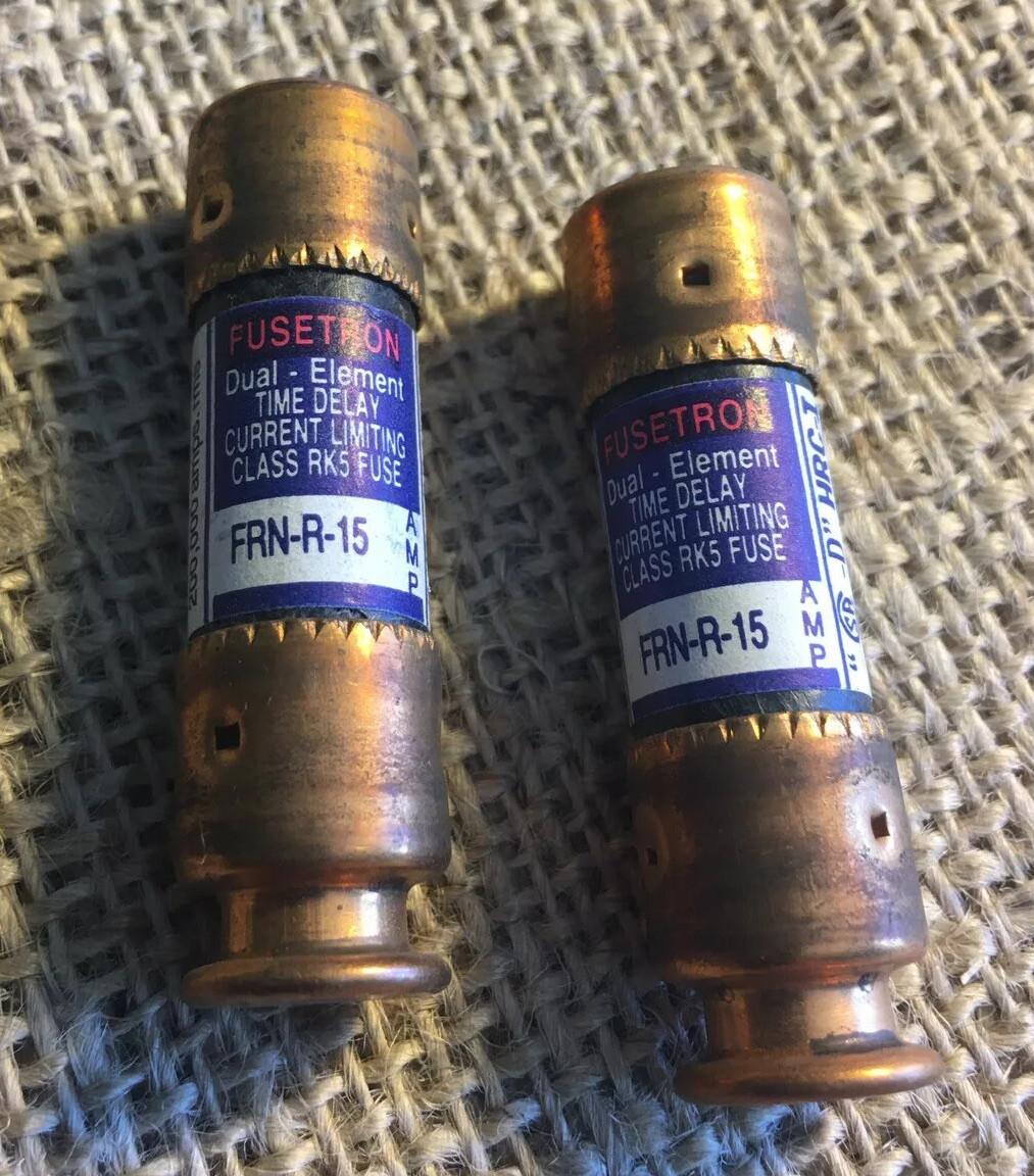 Bussman FRN-R-15 Fusetron Fuse Lot of 2 **NEW** FRNR15 #2 | eBay