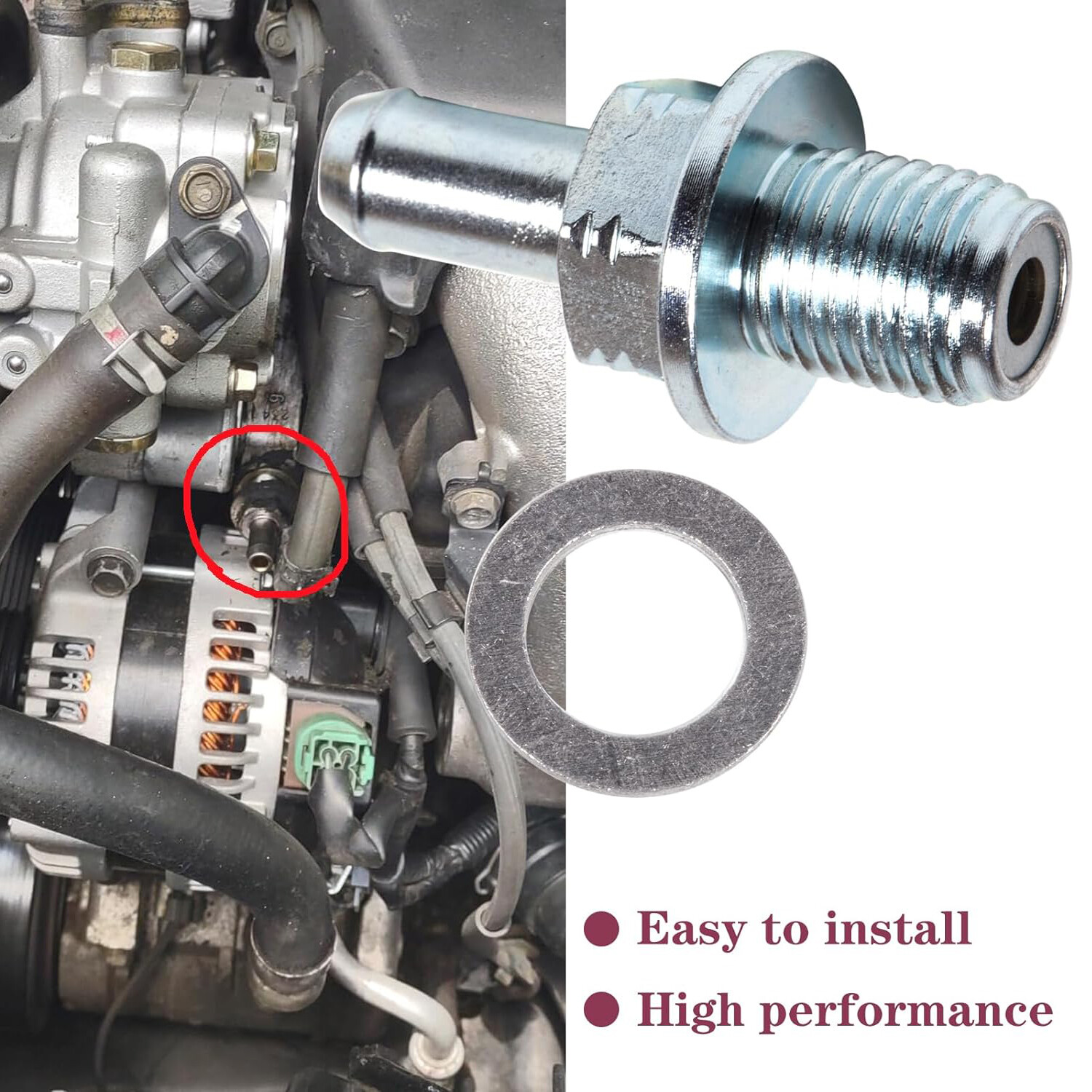 For HONDA PCV VALVE WITH WASHER 17130-PND-A01 17130-RBB-A01/ 94109 ...