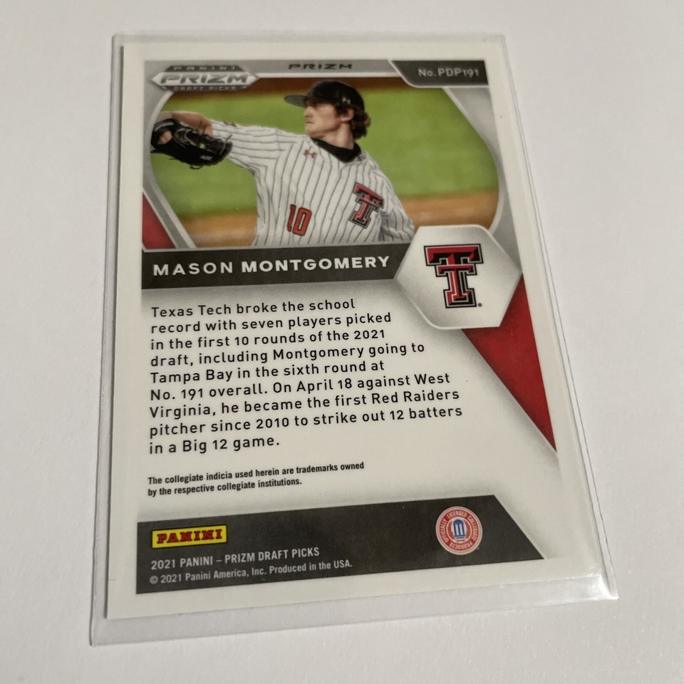 2021 Panini Prizm DP Mason Montgomery GREEN & YELLOW HYPER PRIZM SP ...