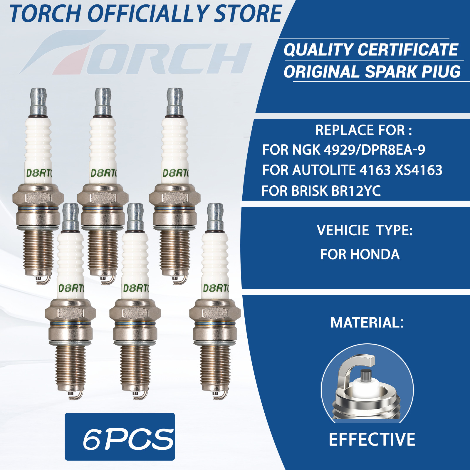 Torch D8RTC - Alternative spark plugs