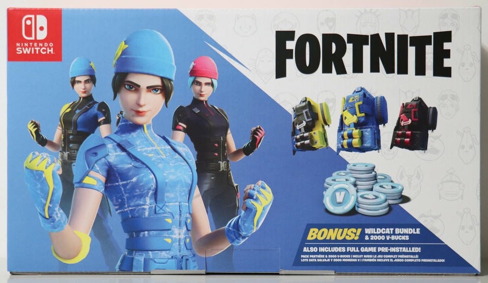 Nintendo Switch Fortnite Wildcat Bundle Console Limited Edition - BRAND ...