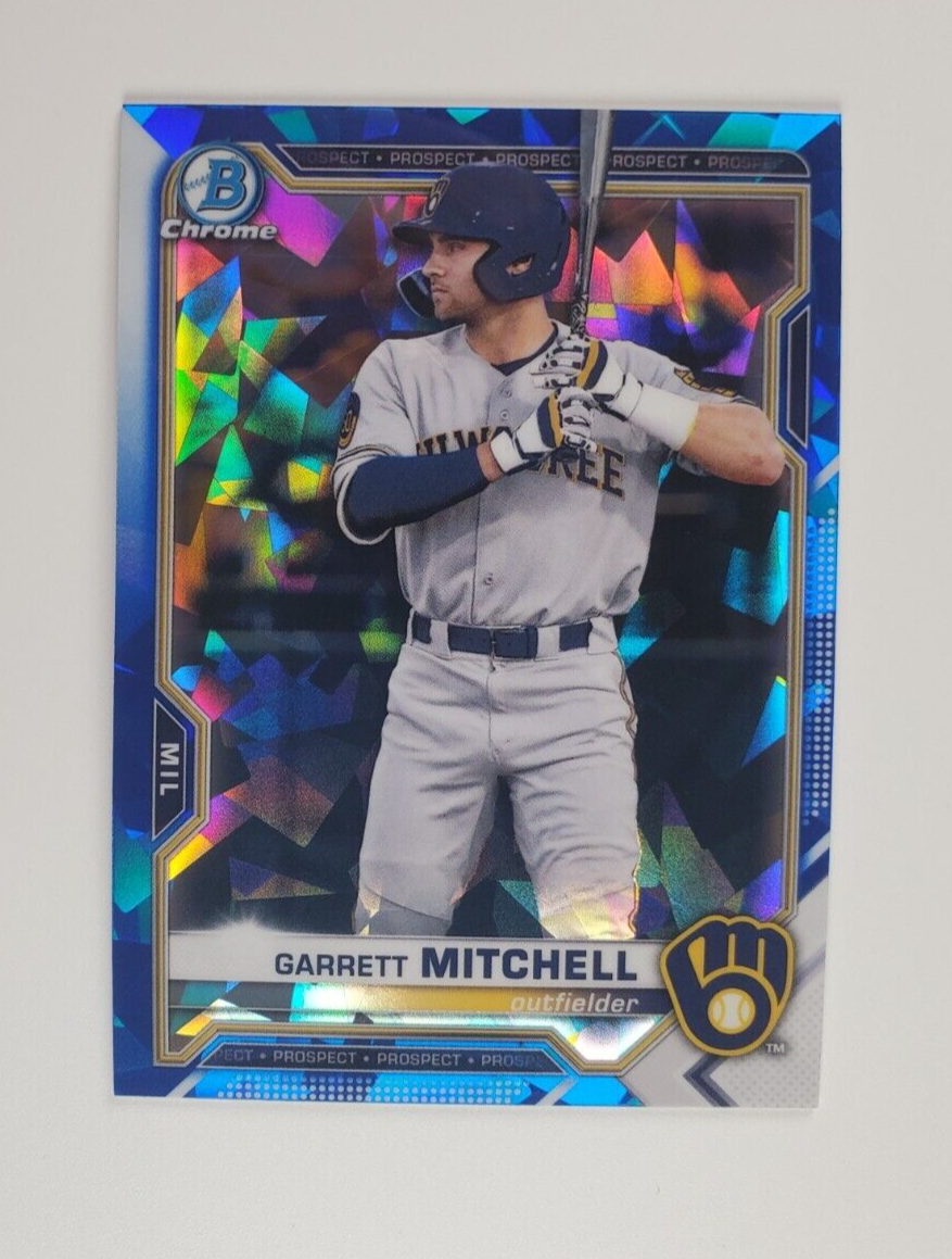 2021 Bowman Chrome Sapphire BCP-129 Garrett Mitchell Prospect | eBay