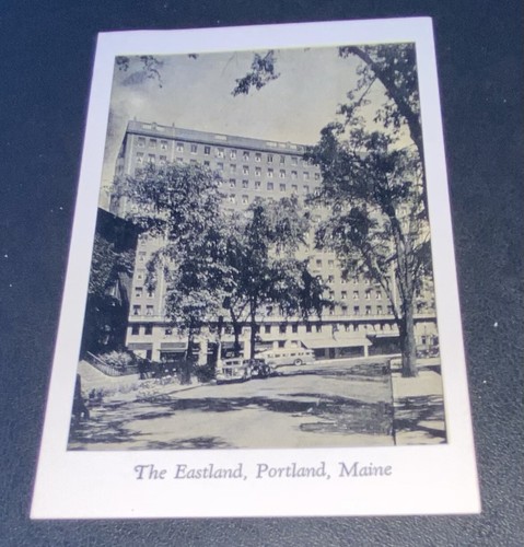 The Eastland Portland, Maine-Trolly-Lumitone Photoprint -Postcard ...