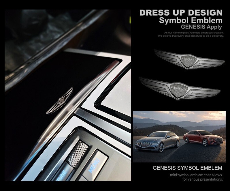 4 Genesis symbol small emblems For All Hyundai Genesis model (Made in ...