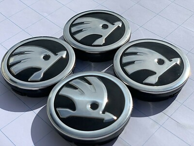 4x Original SKODA Karoq Radnaben Radkappen Felgen Deckel Radababdeckung ...