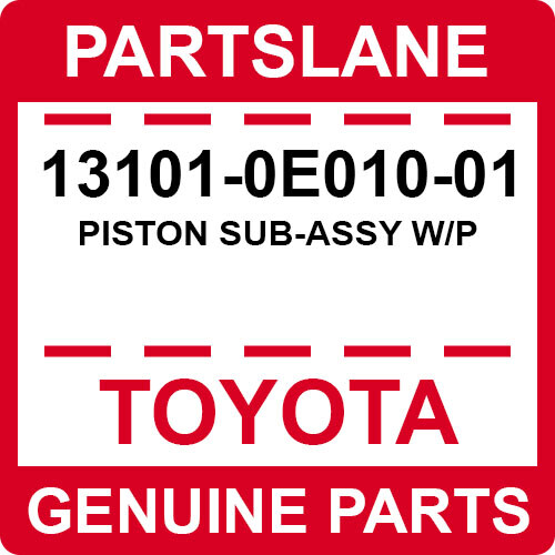 13101-0e010-01 Toyota Piston Sub-assy W/pin 131010E01001 Genuine OEM ...