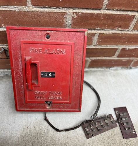 VINTAGE AUTOCALL FIRE ALARM PULL BOX brass? | eBay