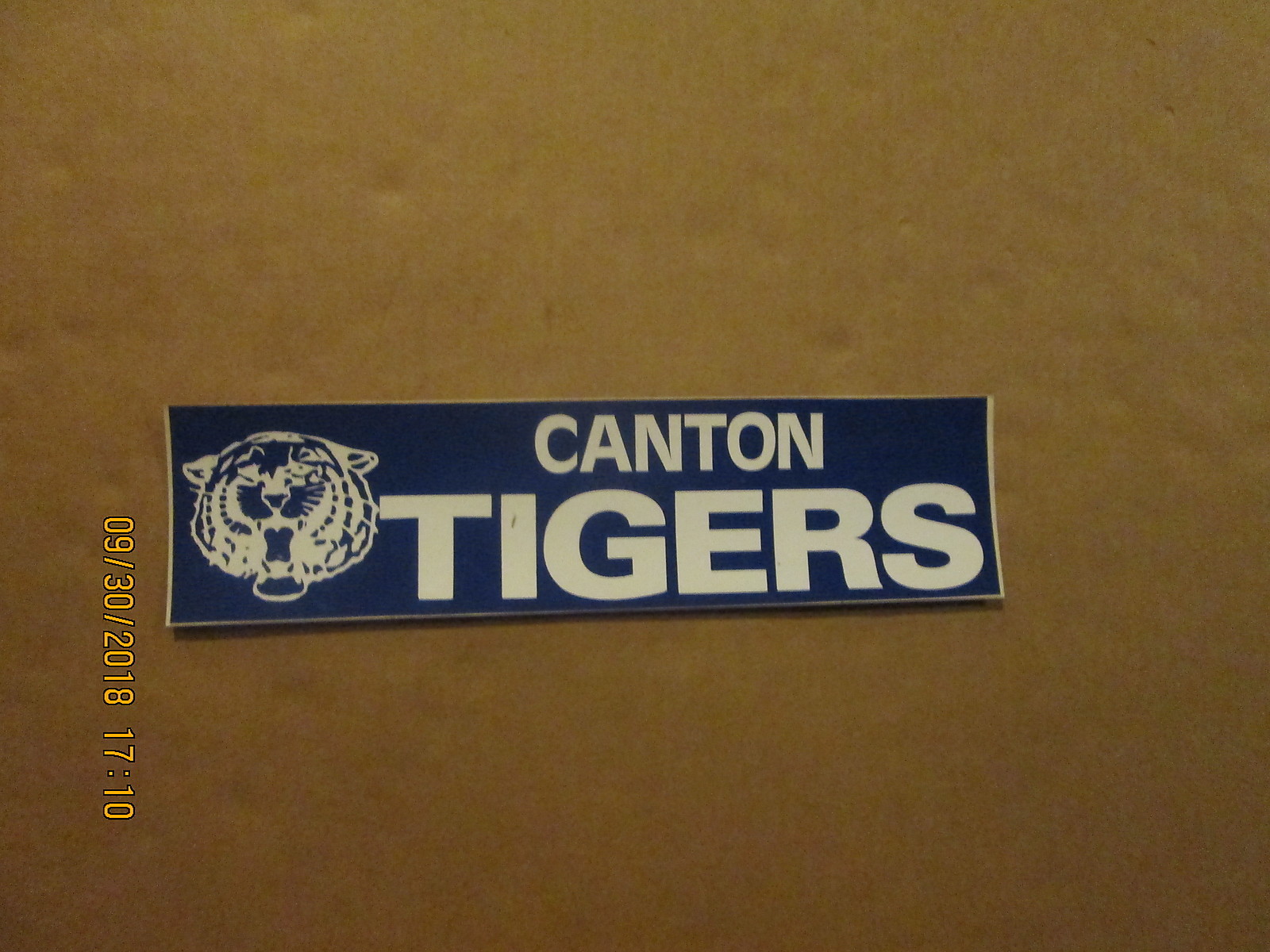 Canton Tigers Vintage Circa 1970's High School Logo Bumper Sticker | eBay