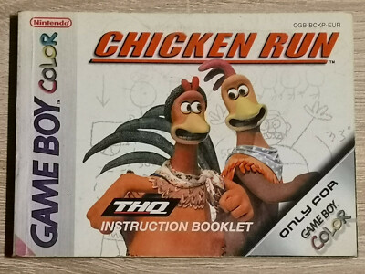 Chicken Run Game Boy Gameboy Color (Manual Only) | eBay