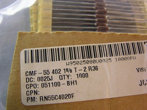 100 Dale RN55C4020F 402 Ohm 1% Precision Resistors | eBay