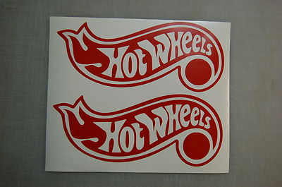 2X hot wheels hotwheels logo Bumper sticker decal cars trucks boats ...