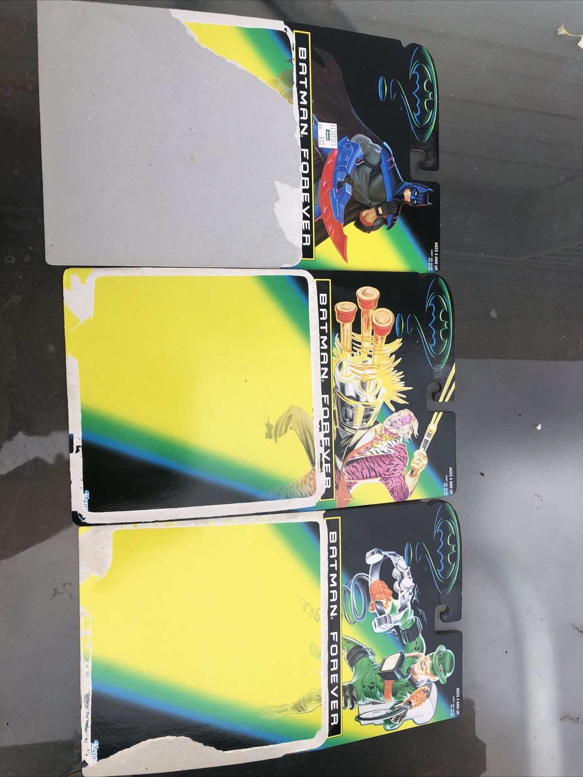 batman forever action figures card backs Lot Of 3 | eBay