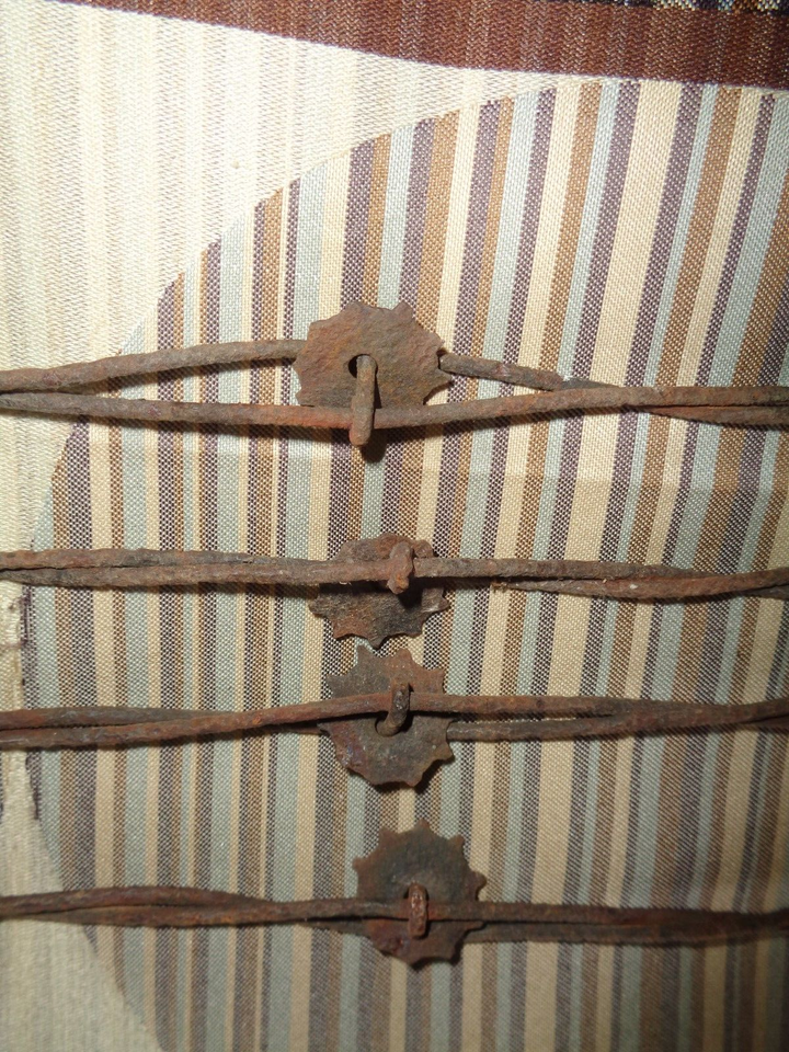 Antique Barbed Wire, #733 B, Chester Hodge, 1887, SPUR ROWEL, rusty | eBay