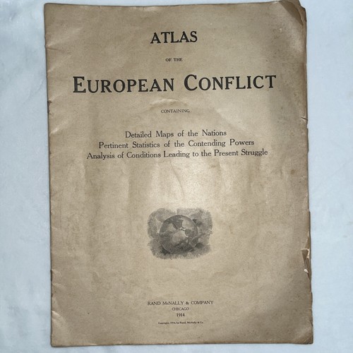 Original 1914 Atlas of the European Conflict - Rand McNally -Maps ...