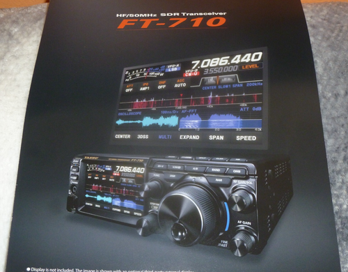 Yaesu FT710 Yaesu Factory Brochure 4 Pages Full Color specs for Yaesu ...