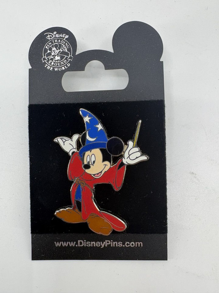 NEW Walt Disney World Pin Trading Lim Ed MICKEY MOUSE FANTASIA SORCERER ...