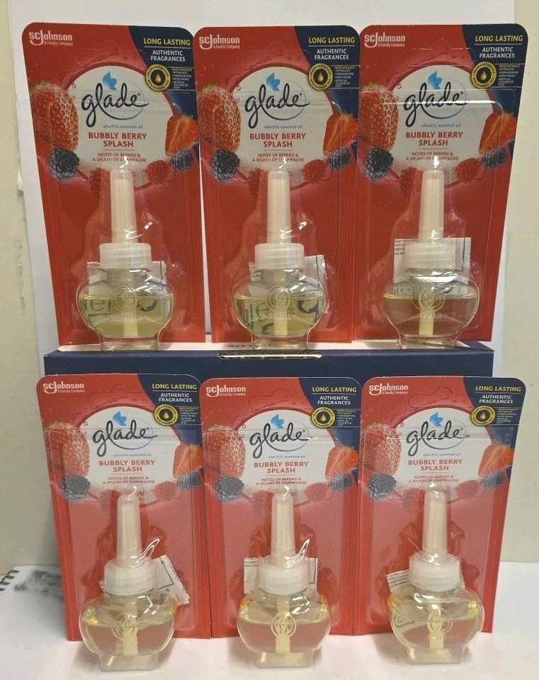 Glade plug in refills berry splash 20ml x 6 - strawberry,raspberry ...